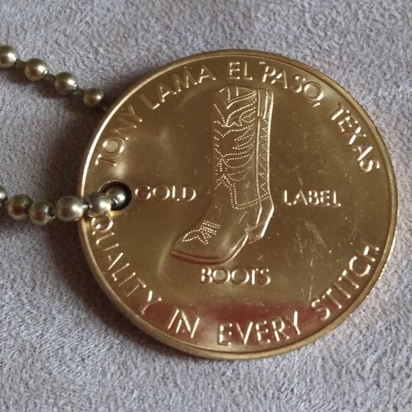 Tony Lama | Accessories | Tony Lama Coin Token Keychain Gold Label ...